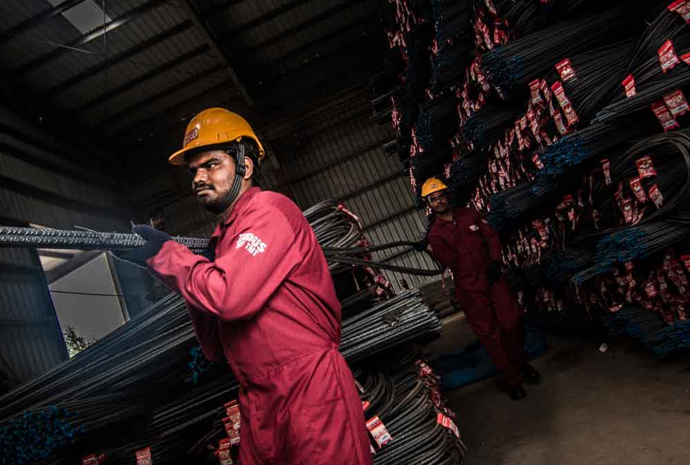 Indus 555 TMT Steel Bars Fe 550 Grade – Infinity Square